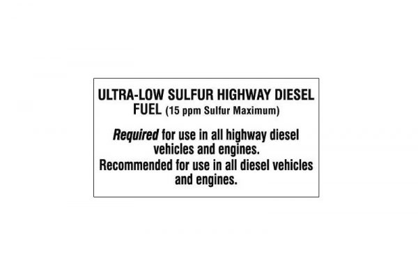 Safety Signage Ultra-Low Sulfur Highway Diesel Fuel Sign - Safety Sign ...